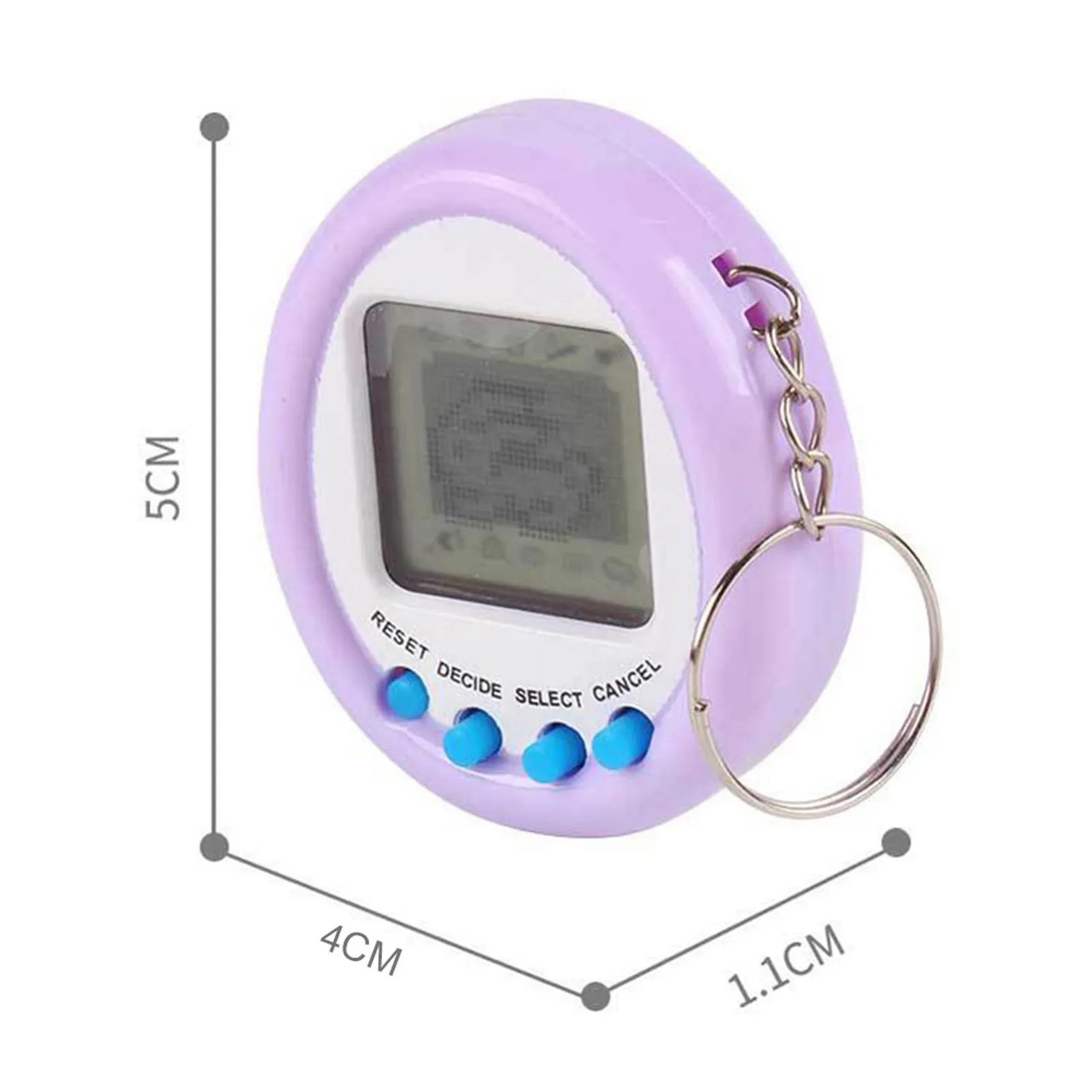 168-in-1 Vintage dog game console with LCD Display and Keychain