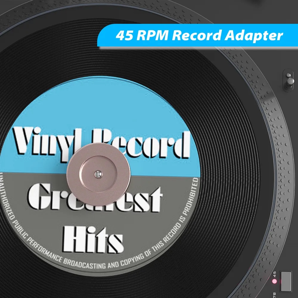 Adapter for 45 RPM Records: Precision Crafted 7 Inch Vinyl Adapter for ...