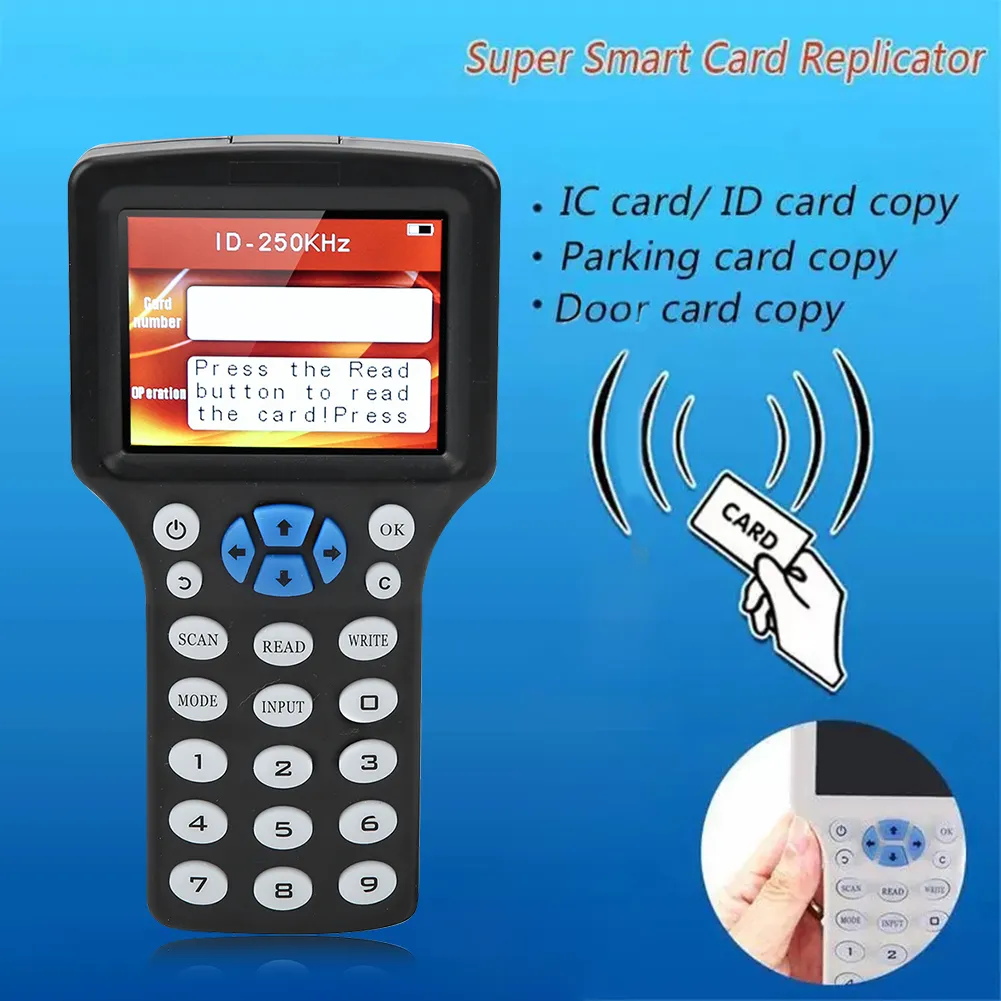 Handheld RFID Duplicator Copier - 125kHz & 13.56MHz 10-Frequency IC/ID ...