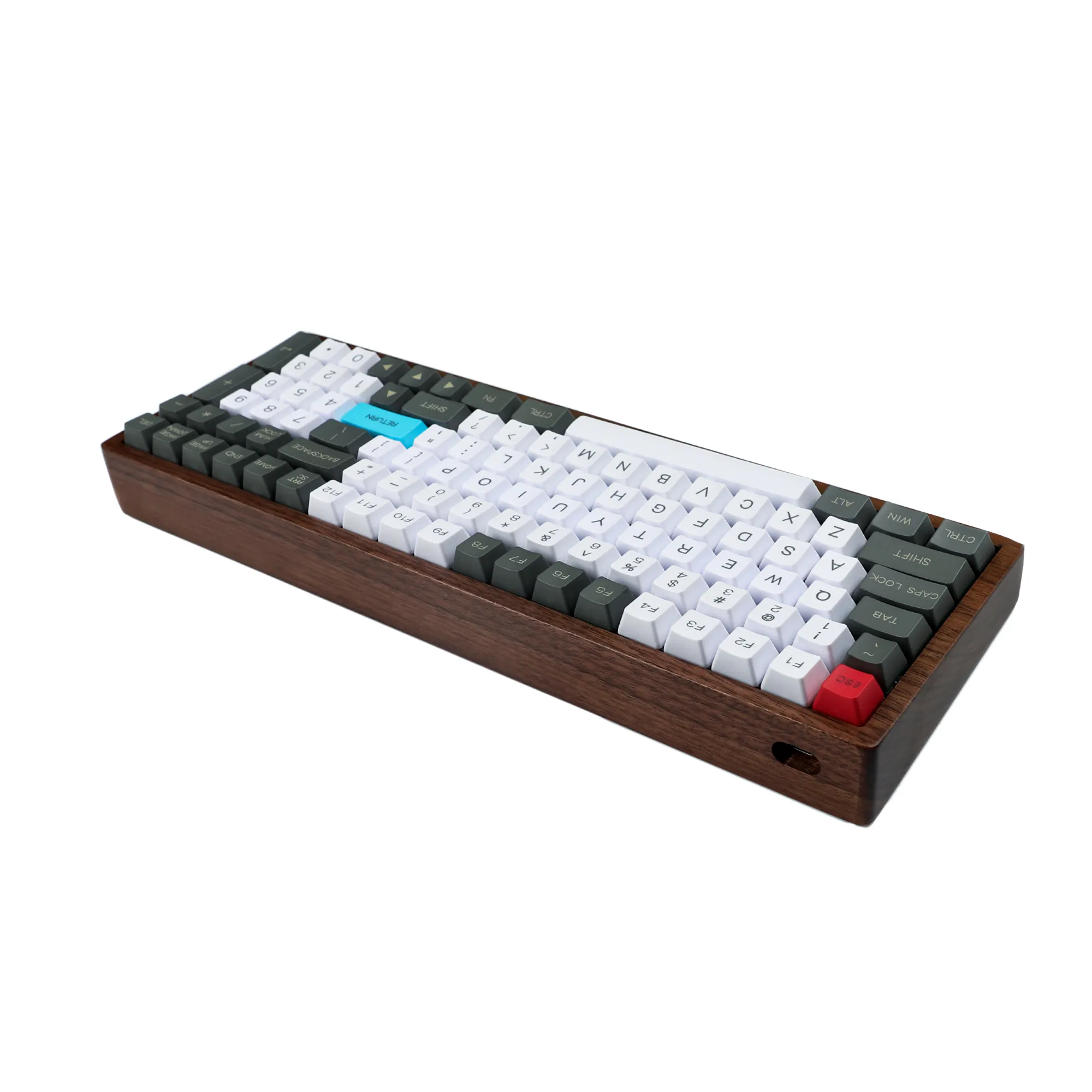DHgate.com:96% Wooden Case Hotswap Keyboard with Beech & Walnut Options ...