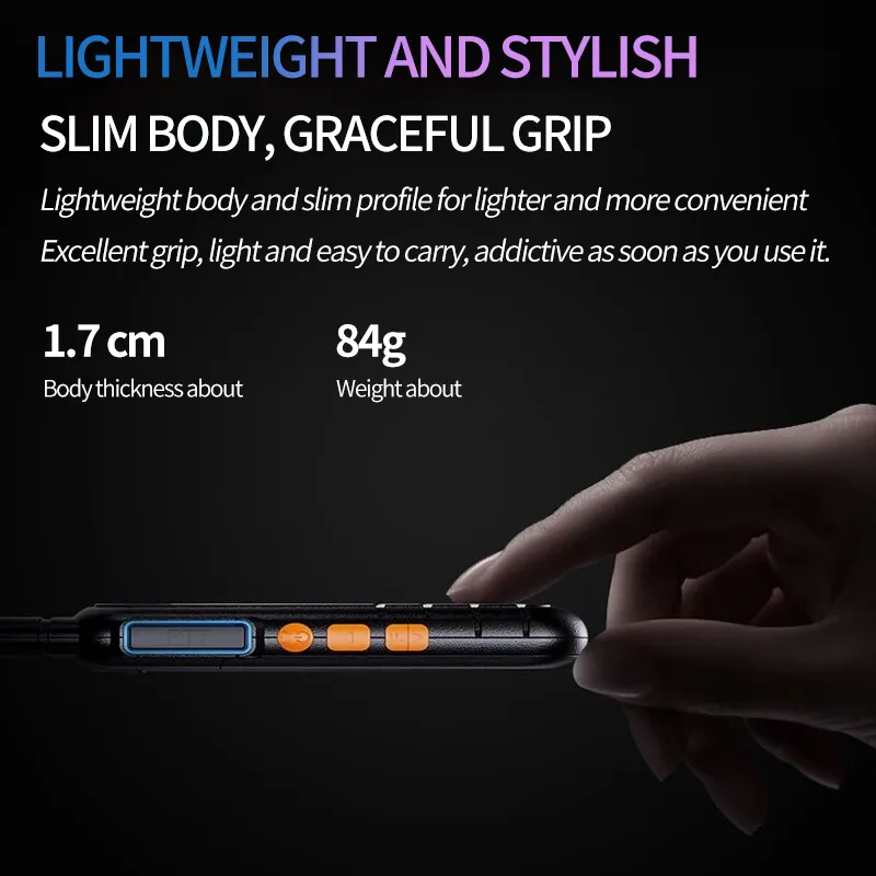 ABBREE Mini AR M3 UHF Mini Ultra Thin Two Way Radios Long Range Dual ...