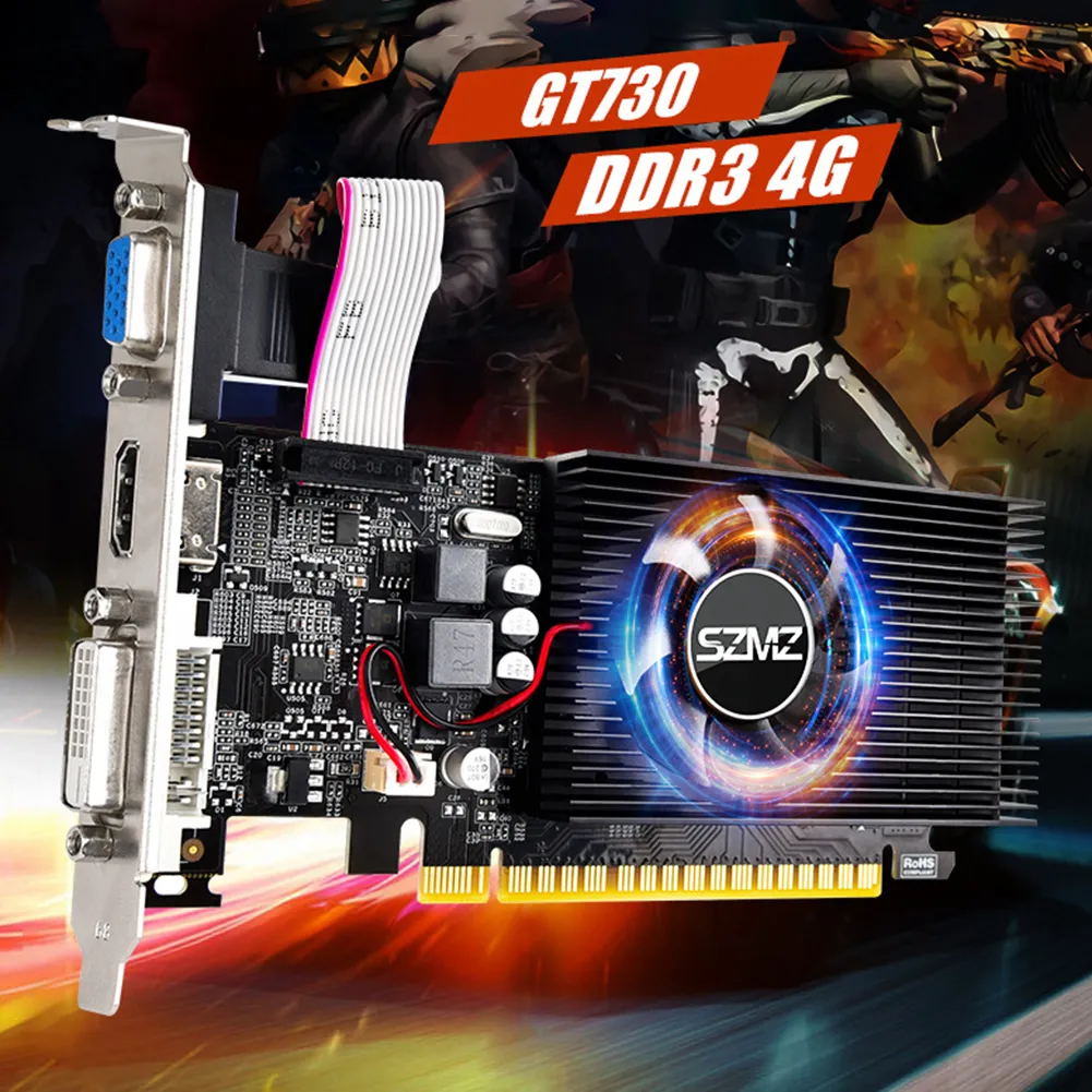 DHgate.com:Upgraded GT730 4GB DDR3 Graphics Card with HDMI VGA DVI ...