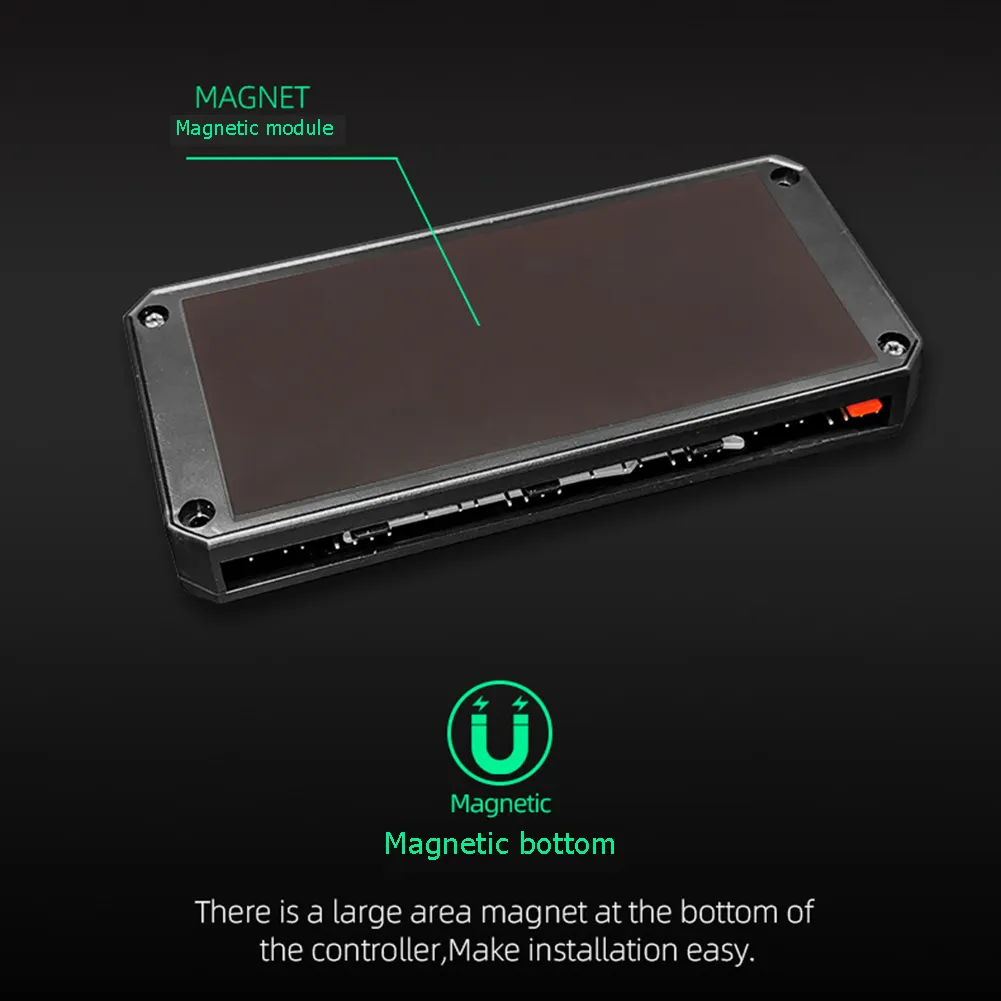 PC Fan Controller Hub With Remote, RGB Control Box IR Remote, 4 Pin PWM ...