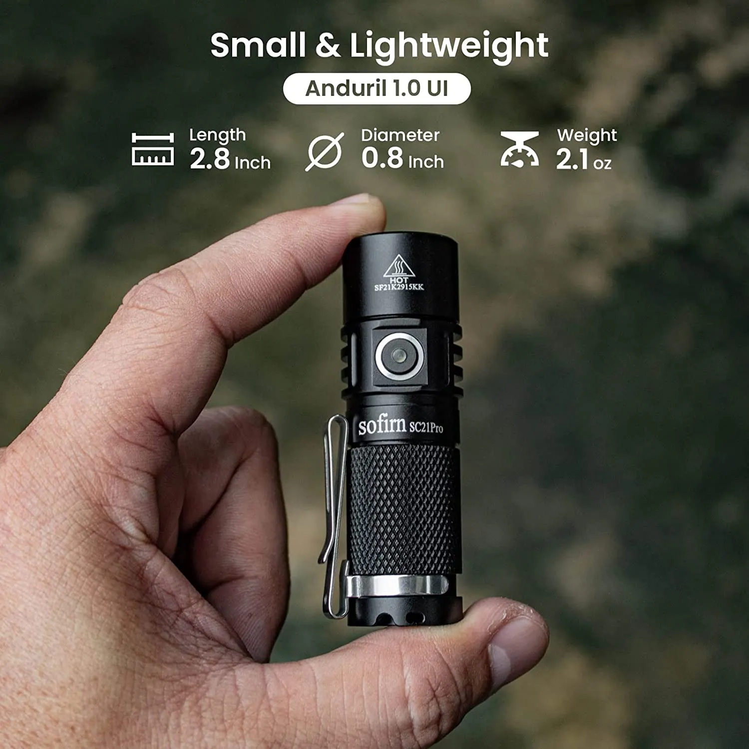 DHgate.com:Sofirn SC21 PRO 2024 Flashlight: 1000LM LH351D LED USB-C Rechargeable Torch w/ Magnet ...