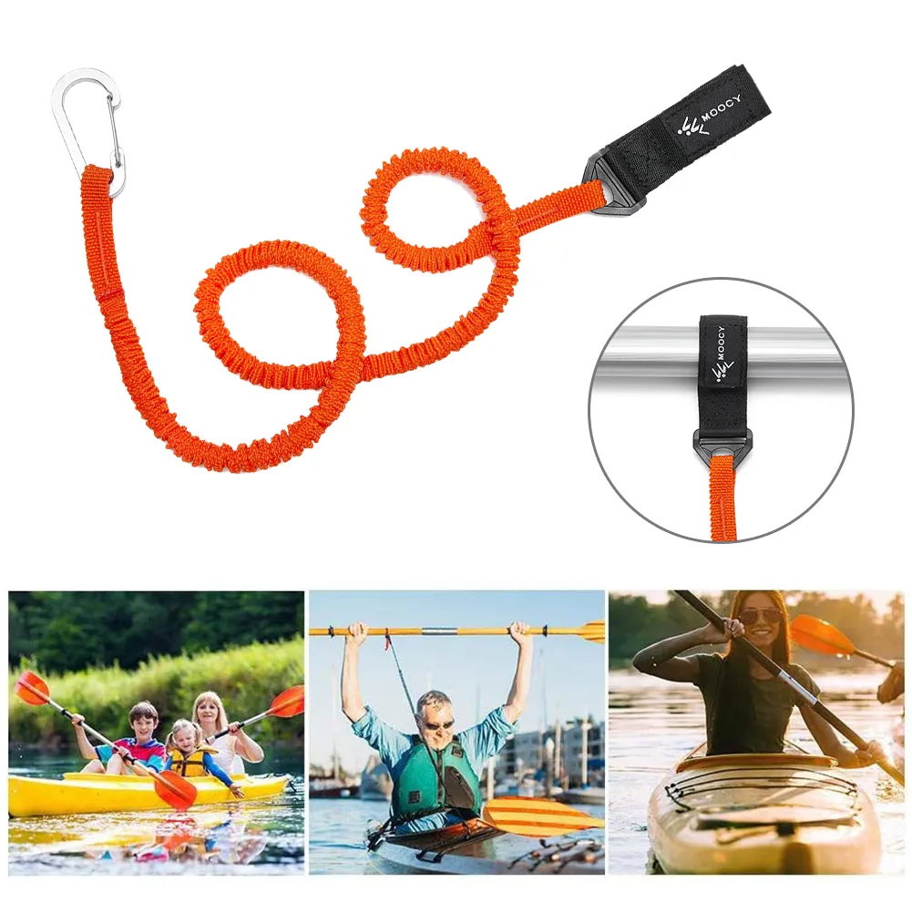 DHgate.com:2024Elastic Kayak Paddle Leash - 1/2PCS Safety Coiled ...