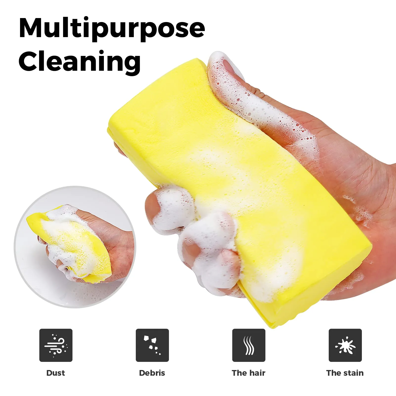 Window Cleaning Sponge PVA Duster Sponge: Absorbent, Multifunctional ...