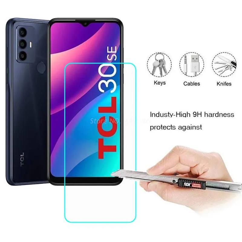 Tempered Glass Screen Protectors for TCL 30 SE, Anti-Scratch Protective ...