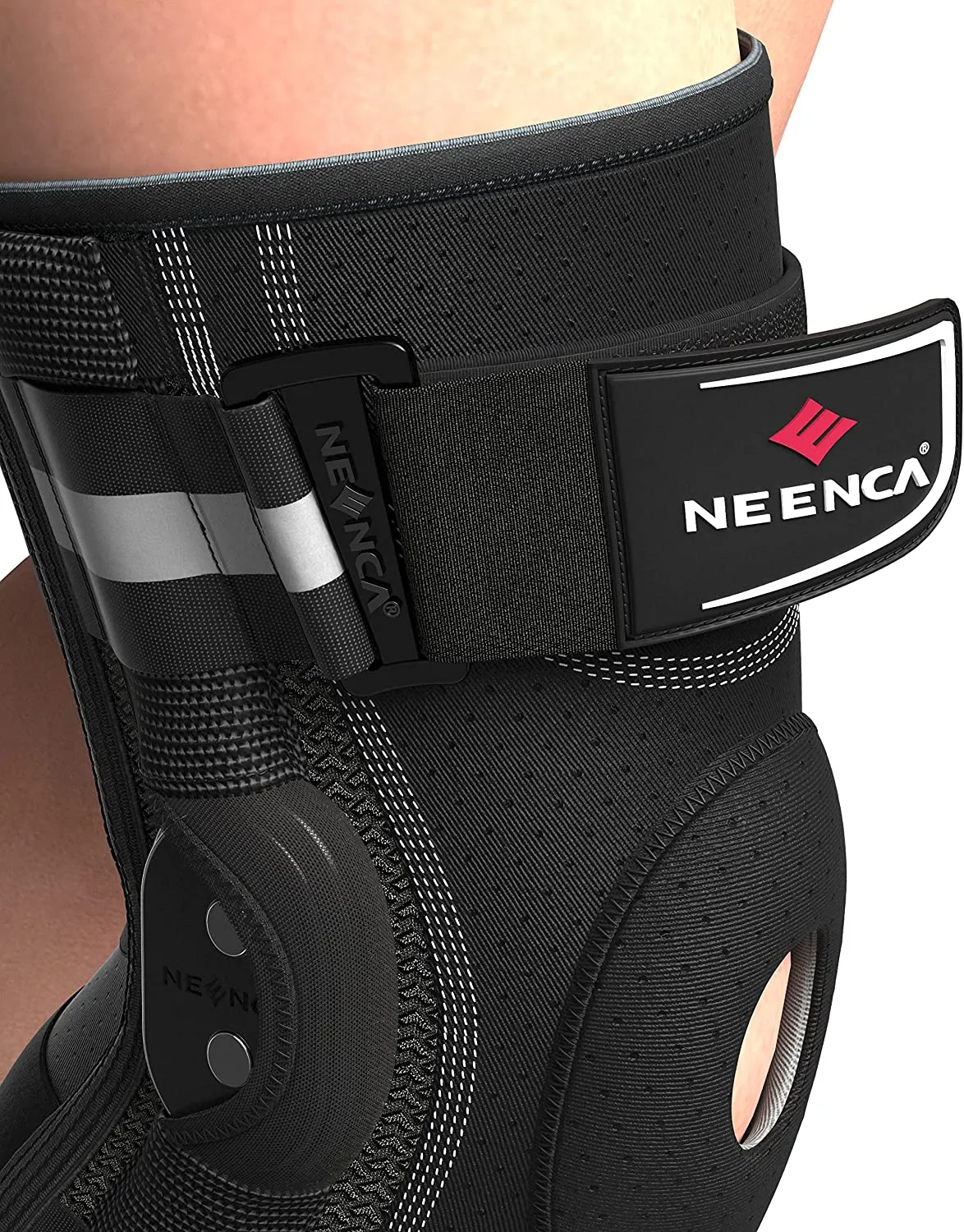 Hinged Knee Brace with Dual Side Stabilizers for Knee Pain Relief ...