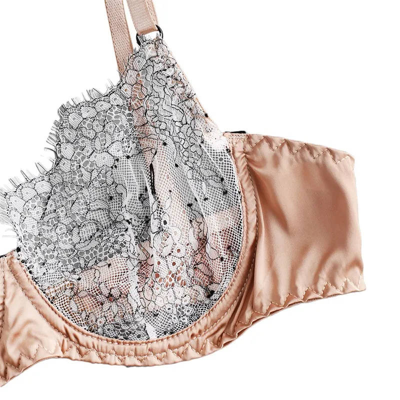 Eyelash Lace Lingerie Set - Ultra-Thin, Steel Ring, Mesh Perspective ...