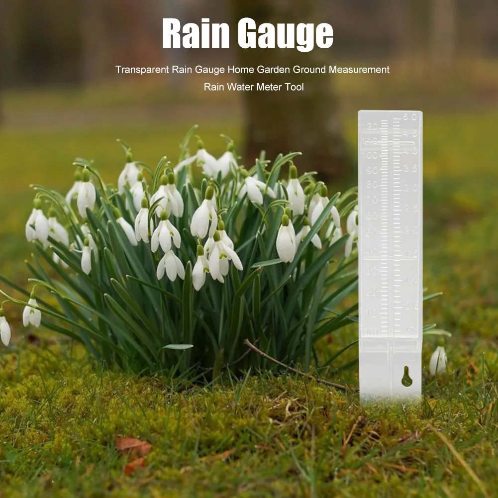 Transparent Rain Gauge Device with Wind Speed Measurement for Yard ...