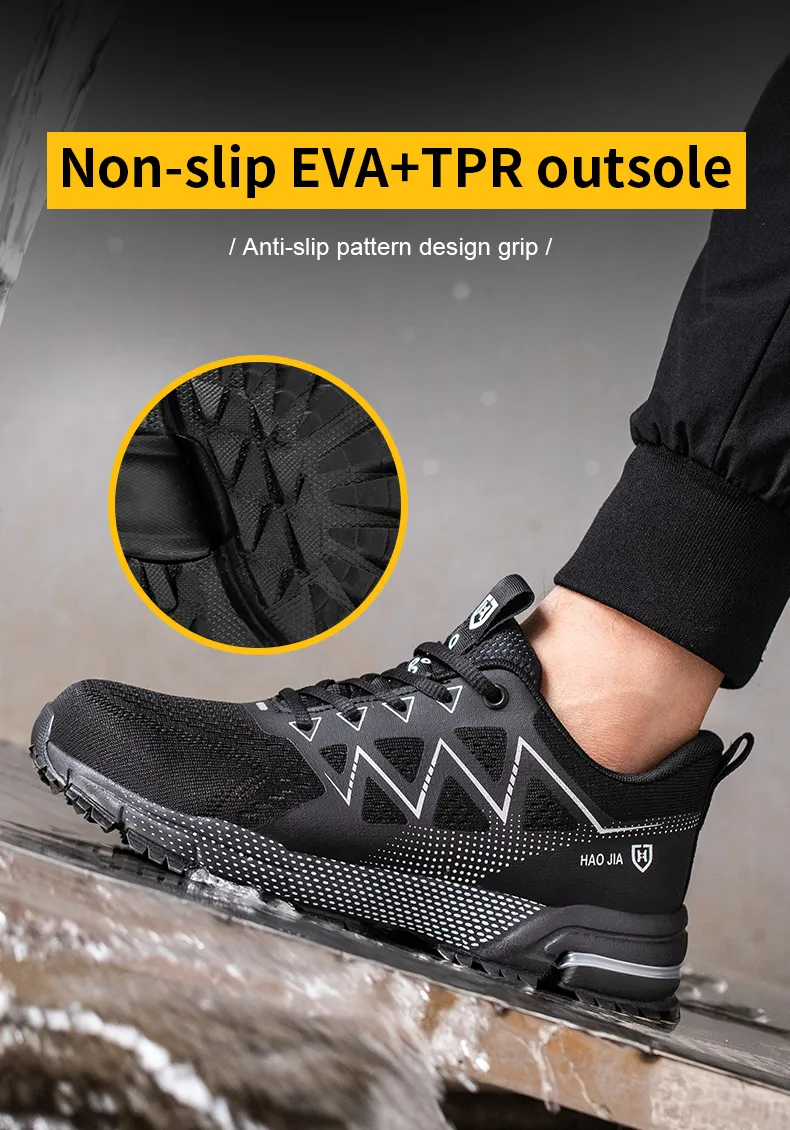 Safety Shoes Men Women Anti Smashing Steel Toe Cap Indestructible Light ...