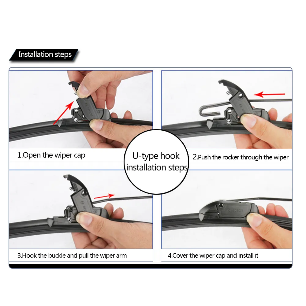 DHgate.com:Premium J hook Front Windshield Wiper Blades for Hyundai ...