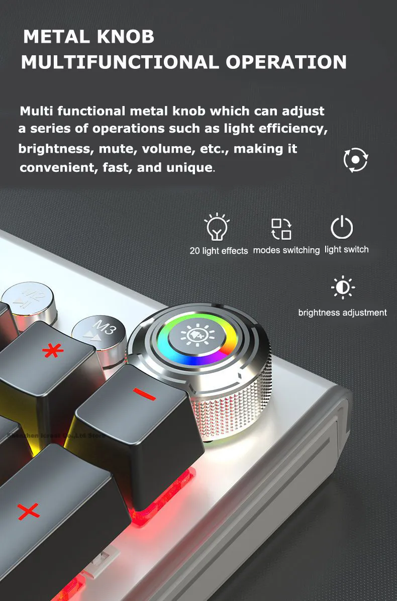 AULA Swappable Macro Programmable Mechanical Gaming mechanical keyboard ...