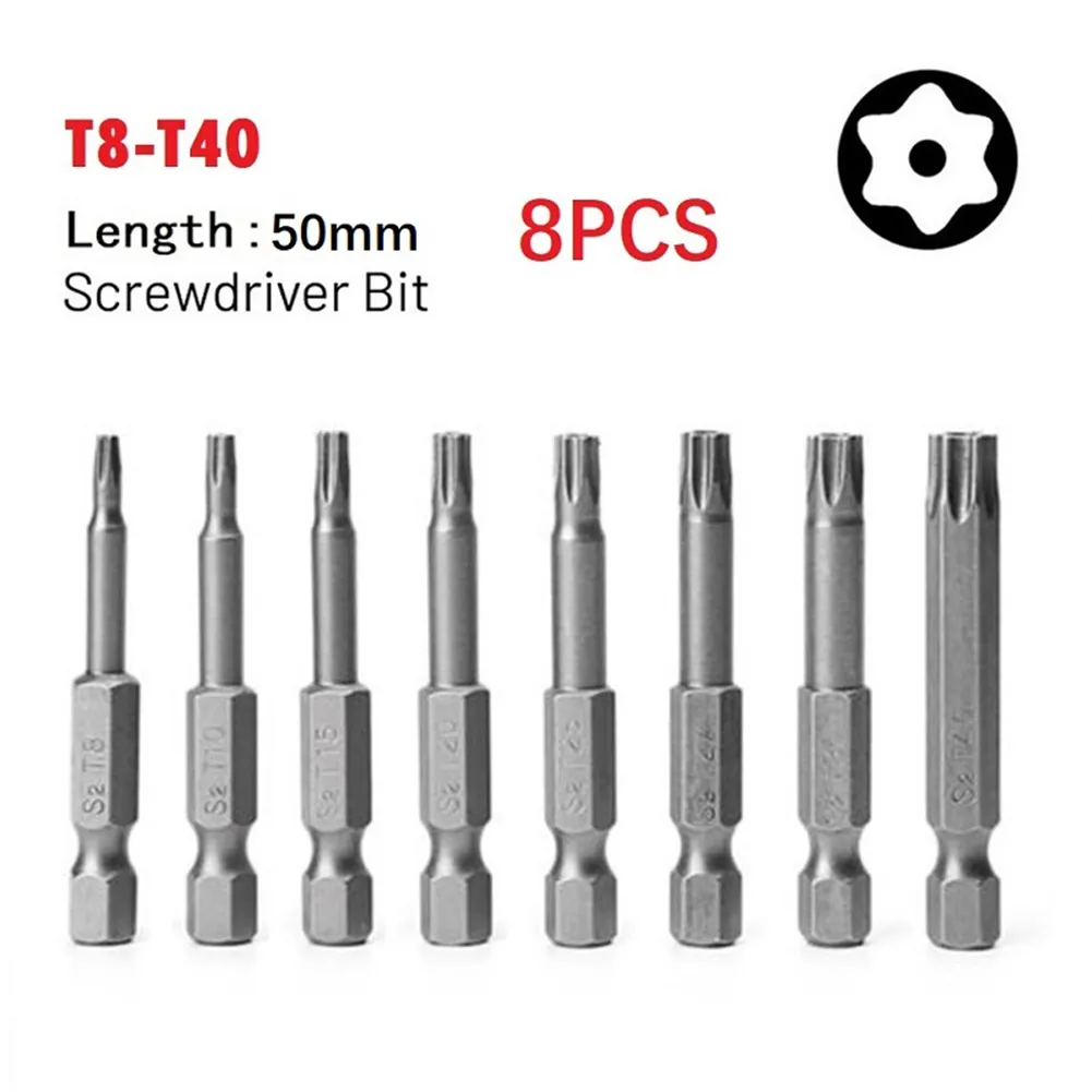 Plum Blossom Hollow 1/4 Screwdriver Drill Bit Hand Tool Kit for Tamper Proof Torx Screws from ...