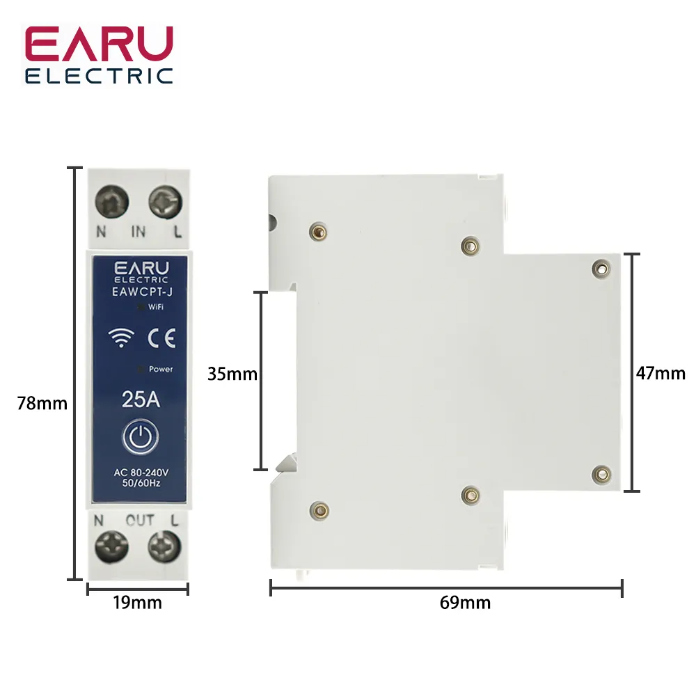 Smart Life Switch: WiFi Circuit Breaker With Voltage And Energy ...