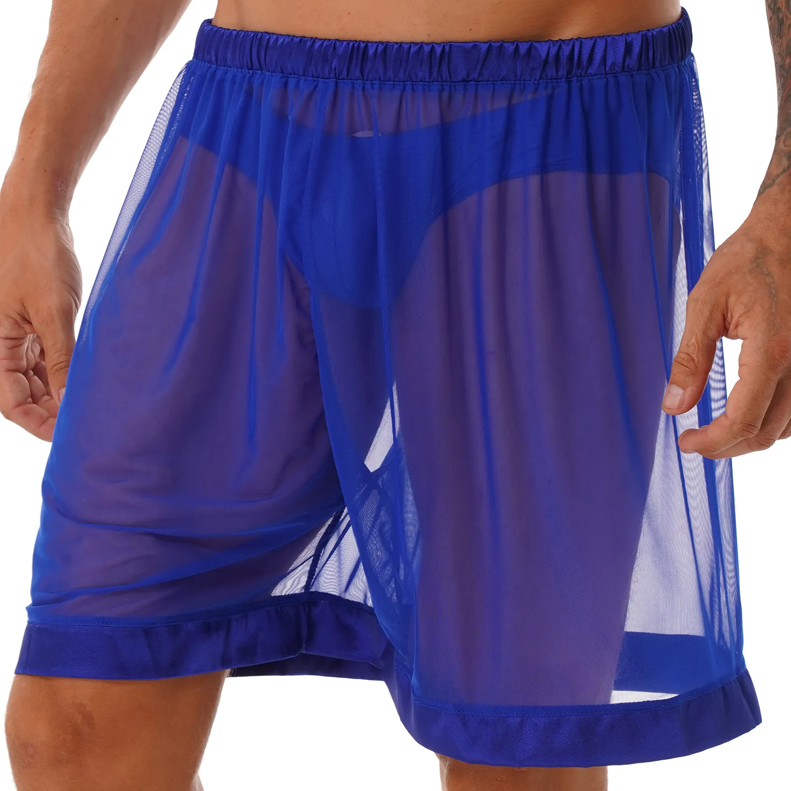 Men's See-Through Mesh boxers and briefs: Transparent Briefs, Shorts ...