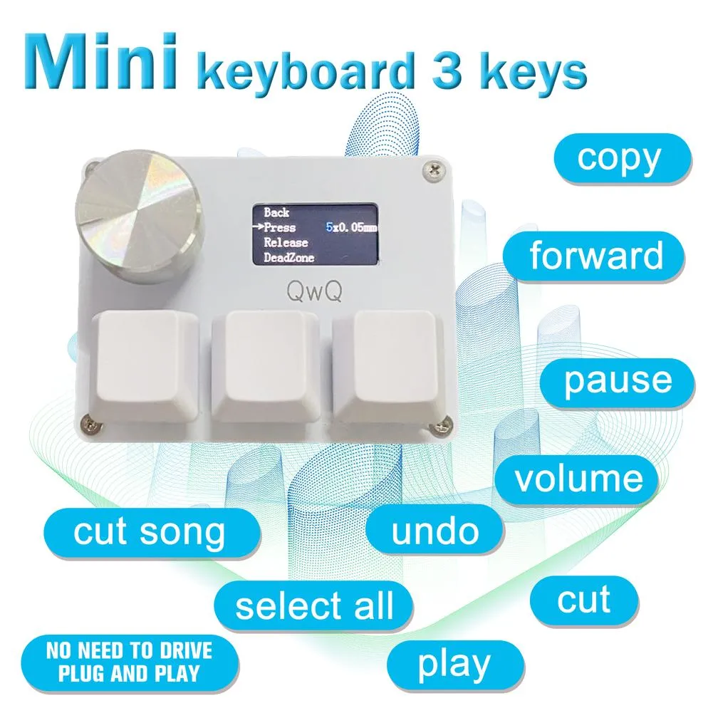 Magneticaxis O3C OSU Macro Mechanical Keyboard with IPS Color Screen ...