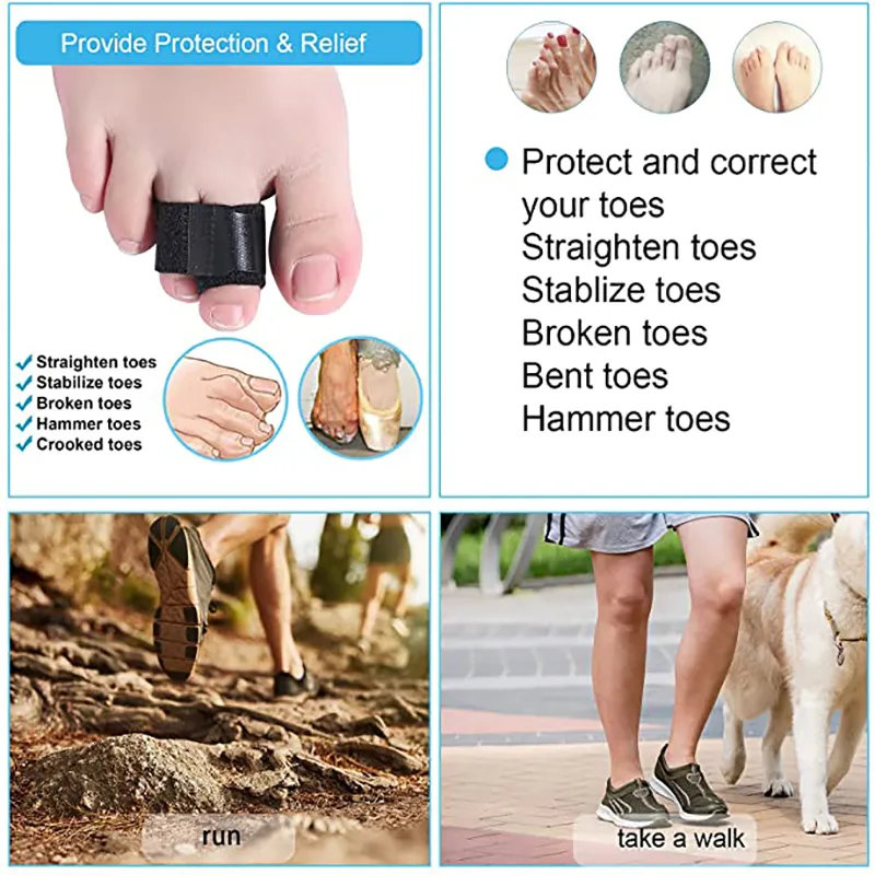 Toe Straightener for Hammer Toe, Hallux Valgus, Adjustable Bandage ...