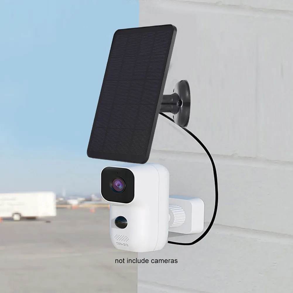 10W 5V solar power system with Micro USB Type-C for Doorbell Camera ...