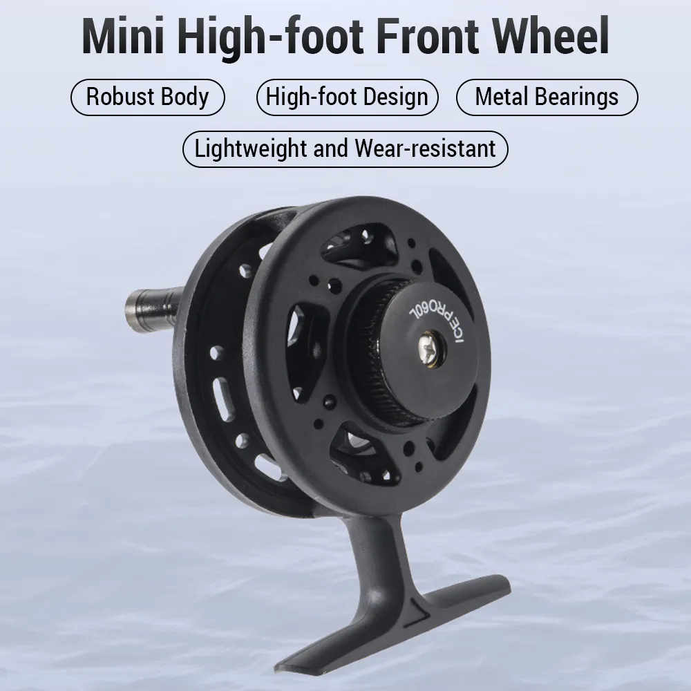 Front-Mount Ice Fishing Reel, 50/60mm Aluminum Alloy Spool for Outdoor ...