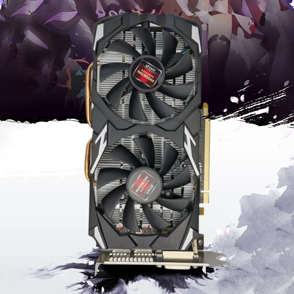 RX580 Gaming Graphics Card - 1/2/4/8GB DDR3 GPU, PCI-E X16, HD+VGA+DVI ...