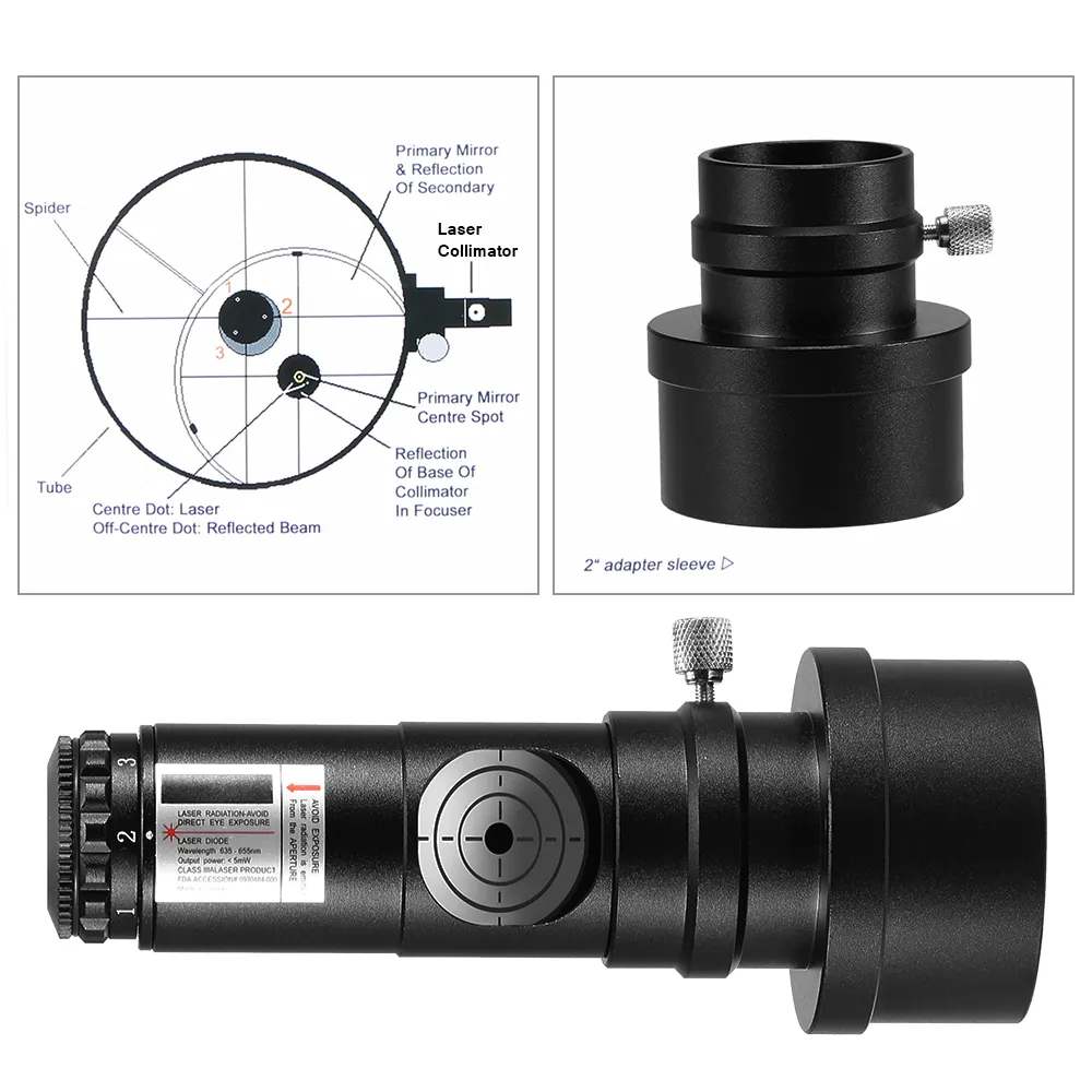 webb space telescope Collimator with 1.25" and 2" Adapter, Reflector ...