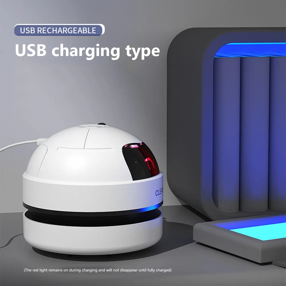 DHgate.com:Desk Table Dust Vacuum Portable Desktop Vacuum Cleaner 500mAh USB Rechargeable with ...