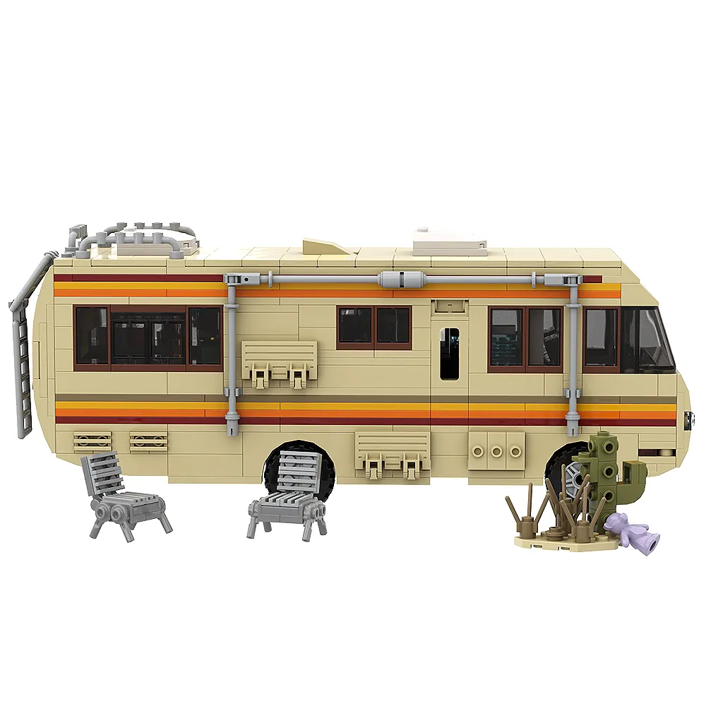 Bad News Breaking Cooking Lab RV Car Building Set, Walter White Van ...