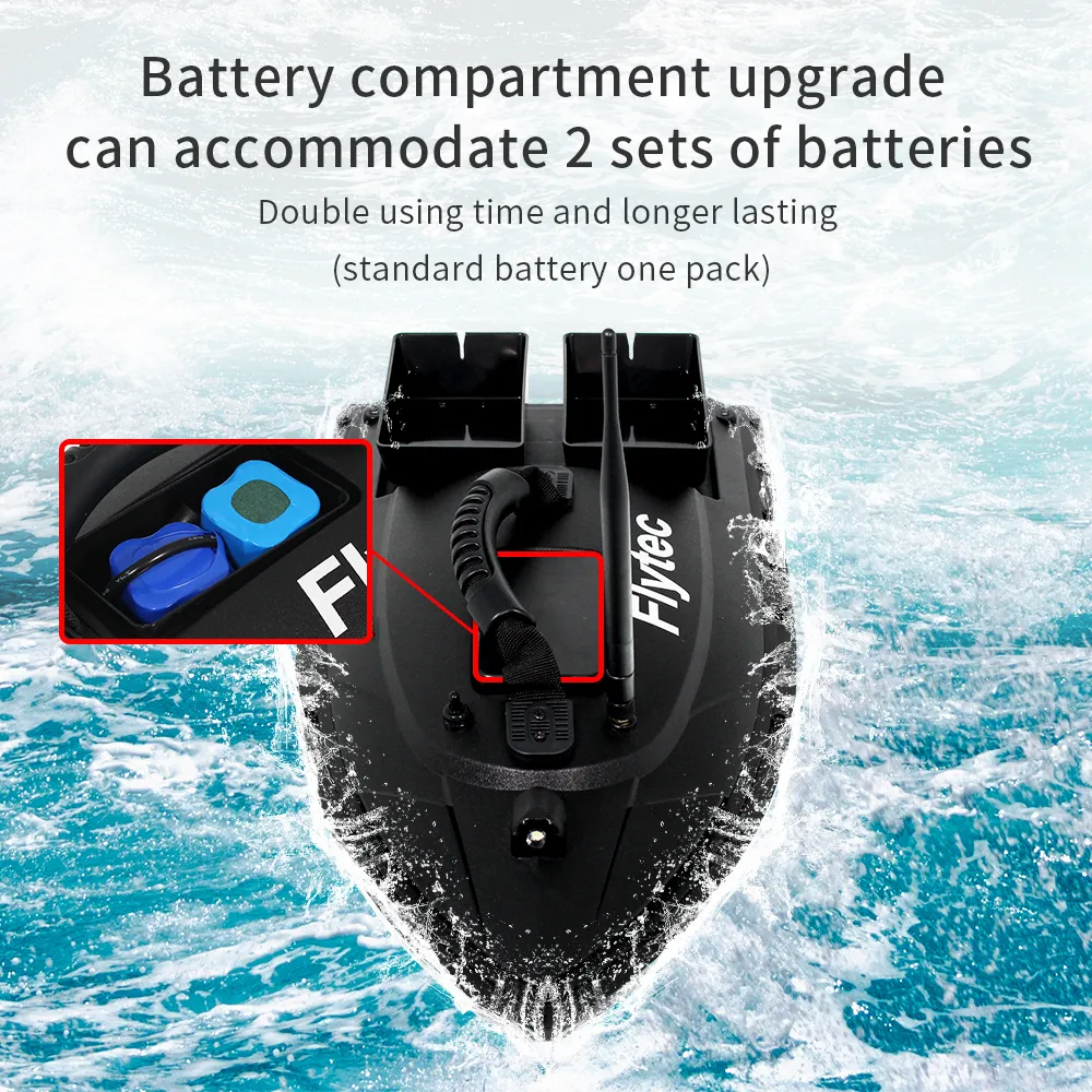 DHgate.com:Flytec 2.4GHz Fish Finder Bait Boat - 500m Remote Control, 5 ...