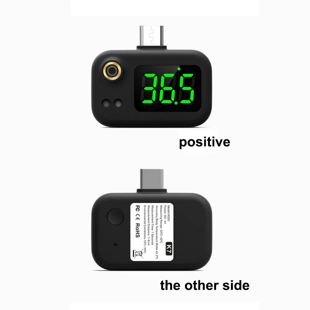 Smart USB infrared thermometer with LED Display, Infrared Sensor, Type ...