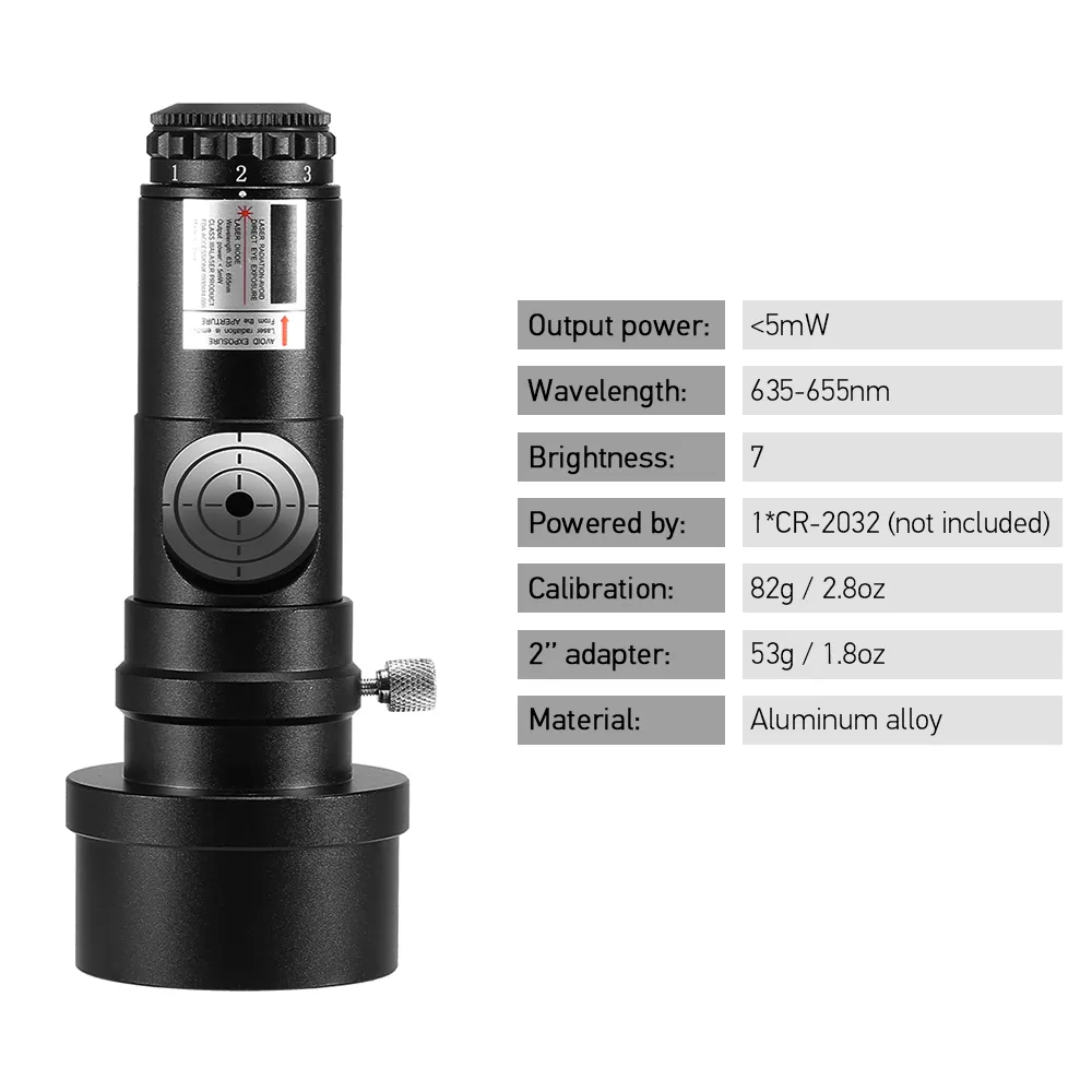 webb space telescope Collimator with 1.25" and 2" Adapter, Reflector ...