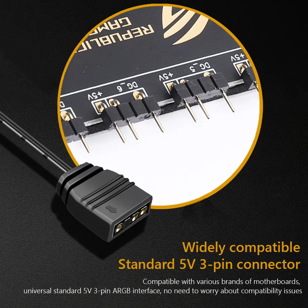 ARGB RGB Fan Hub wifi adapter for pc for ASUS/MSI/GIGABYTE Motherboards