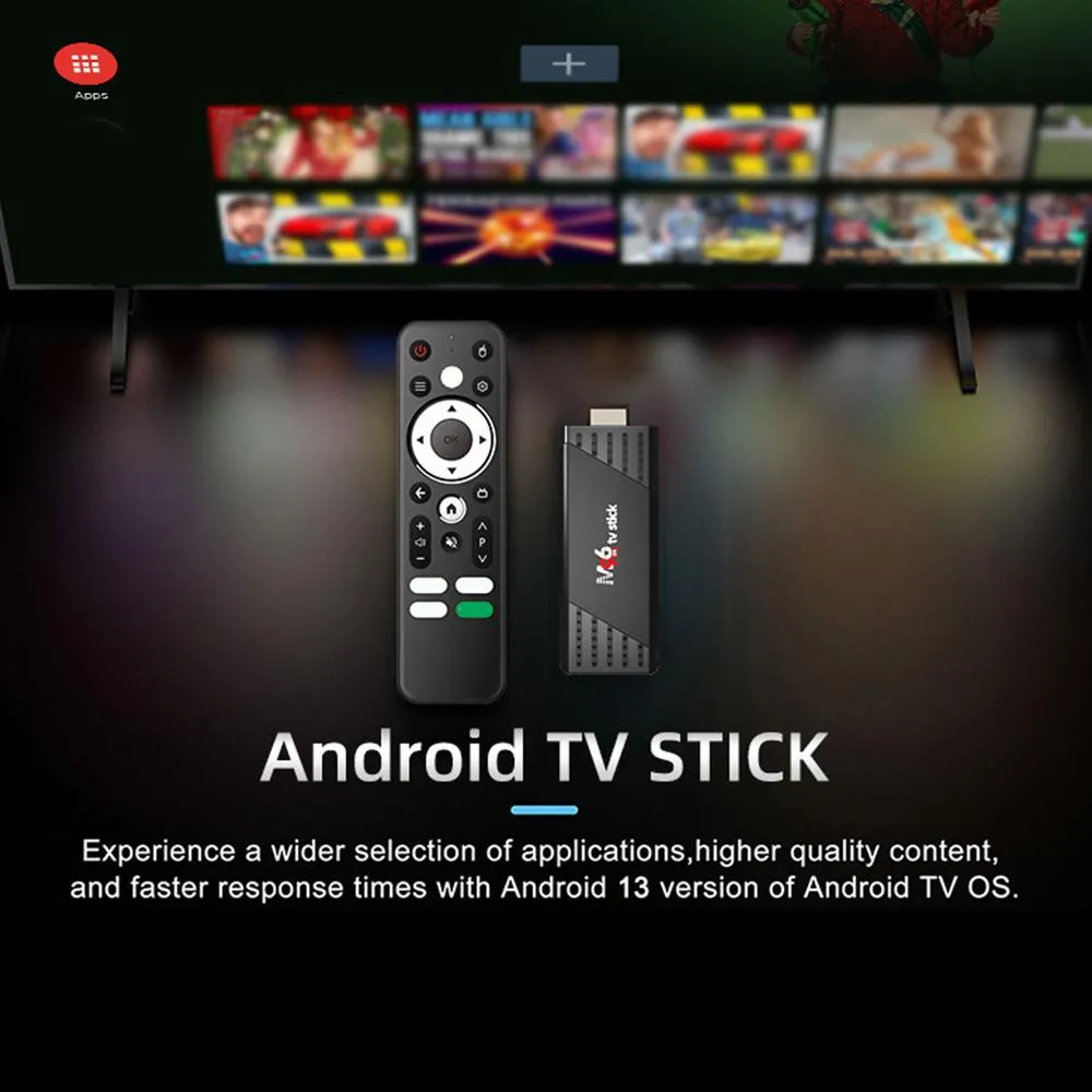 High Definition Media Streaming Device - Android Stick for TV, 8K Ultra ...