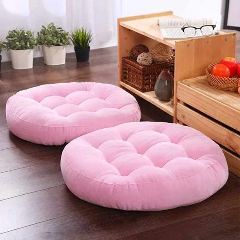 Round Futon Hassock Seat Cushion Thick Tatami Mattress Pouf For Floor Seating Home Decor From Yishian05 2.4 DHgate.Com
