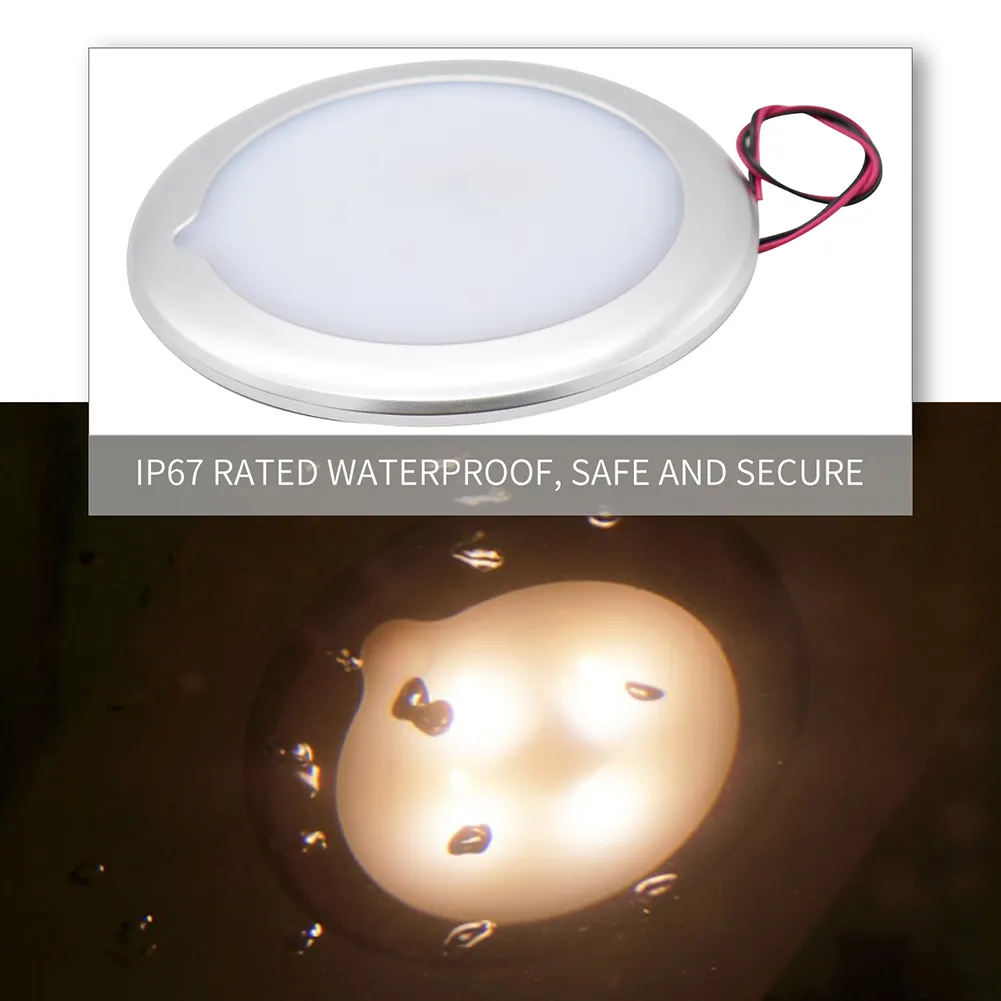 LED RV Roof Ceiling Cabin Light, 3.4W Warm White 3300K, 5-Level ...