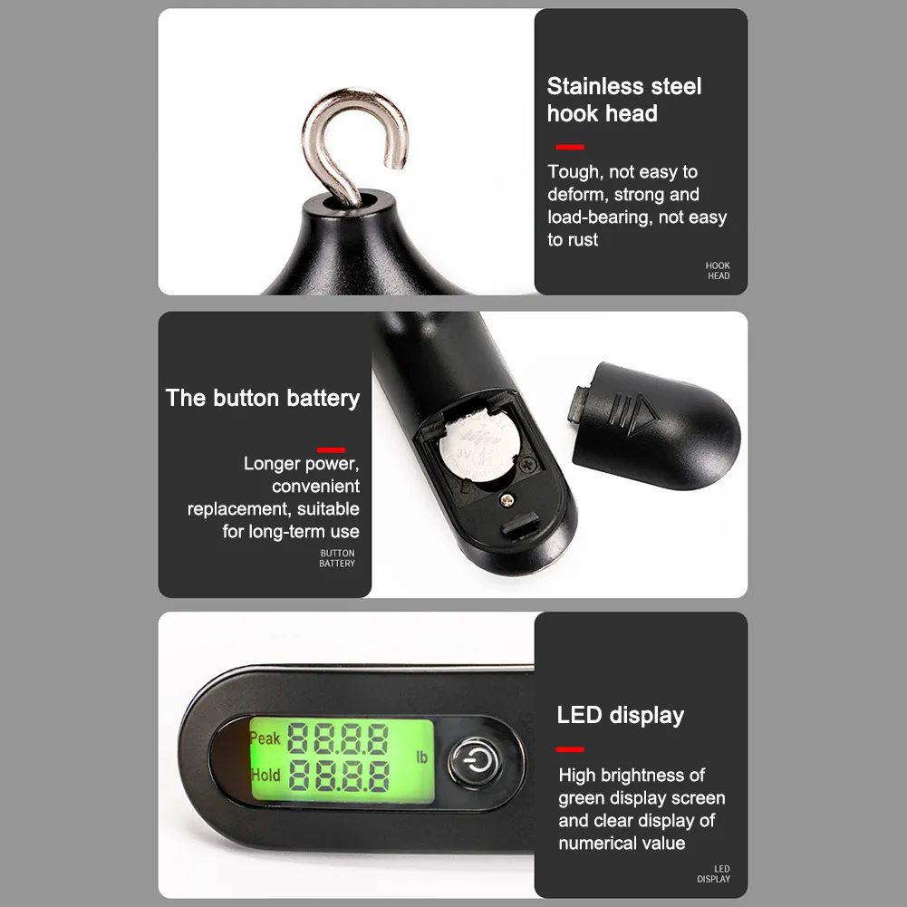 Digital Dynamometer LED Display Electric Digital Measuring Device For ...