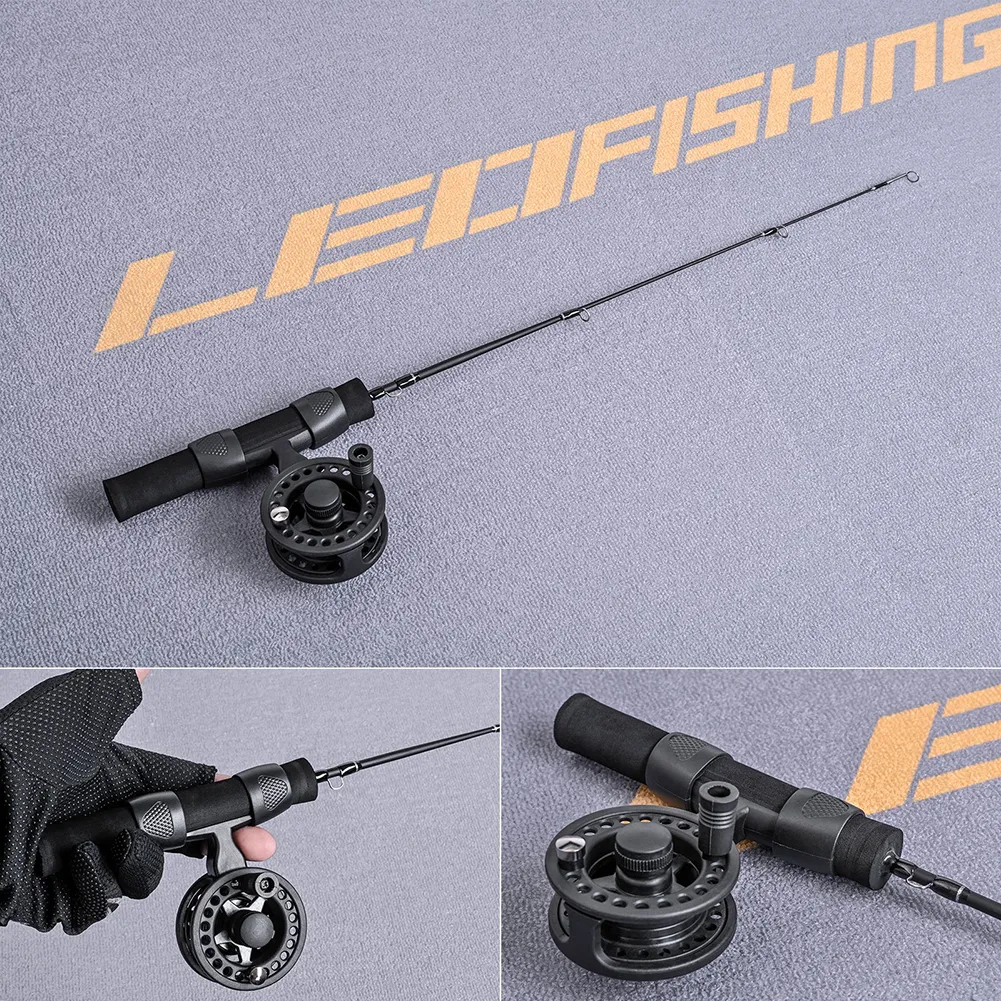Ultralight Fishing Rod Combo Set Compact Ice Fishing Pole With Reel ...