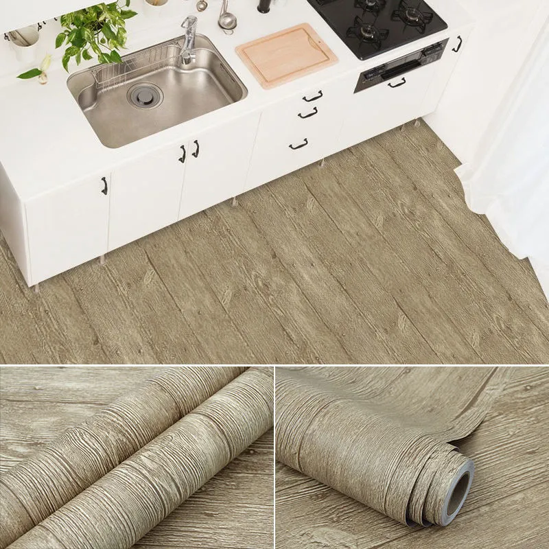 Waterproof 3M Wood Grain Vinyl Floor Roll Stick To The Scripters Self ...
