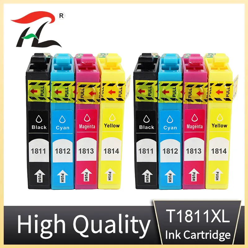 Compatible Replacement Ink Cartridges - High Yield, Four-Color Set ...