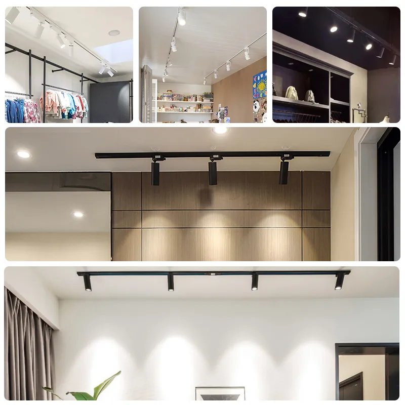 Track Lighting System: Dimmable LED Ceiling Track Lights, 2 Wire ...