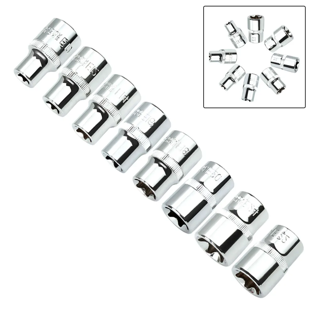 1/2 Torx E Type Sockets Screwdriver E10 E12 E14 E16 E18 E20 E22 E24 For ...
