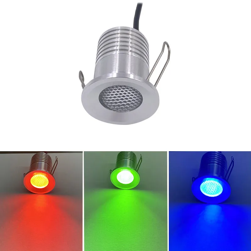 Indoor Spotlights: Mini 3W LED Ceiling Lamp, Cabinet Light, RGB ...