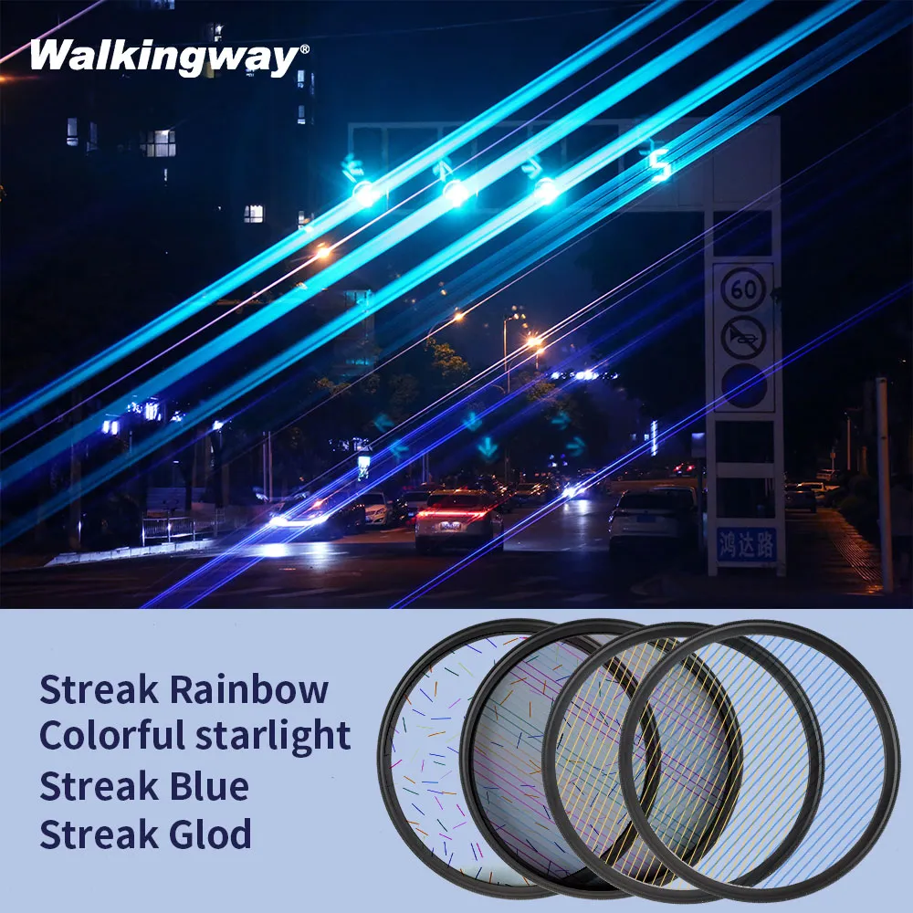 DHgate.com:Blue Rainbow Colorful Star Line Streak Flare Lens Filter for ...