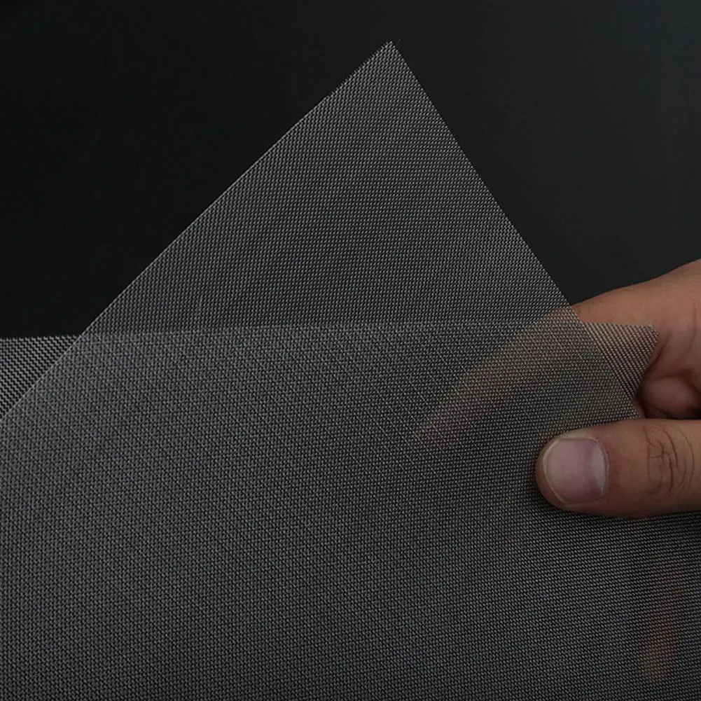 Heavy-Duty Plastic Repair Mesh Patch for Bumper Hole - Black 20x15cm ...