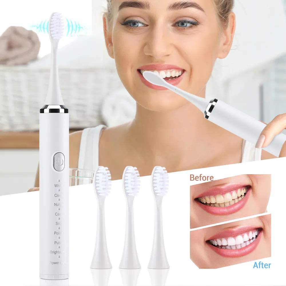 DHgate.com:8-Mode Sonic Automatic Toothbrush, USB Rechargeable Electric ...