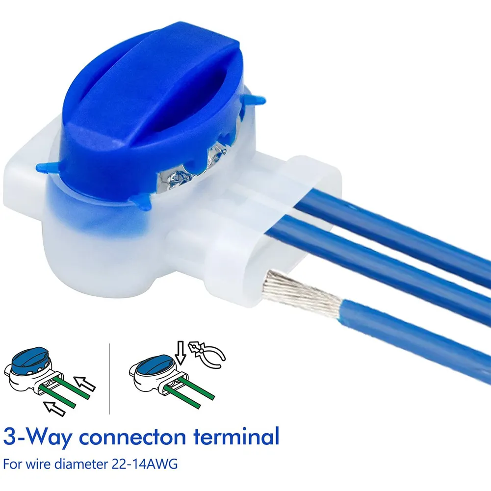 10-Waterproof Gel Connector Cable Kit - 3 Holes Electrical 314 Wire ...