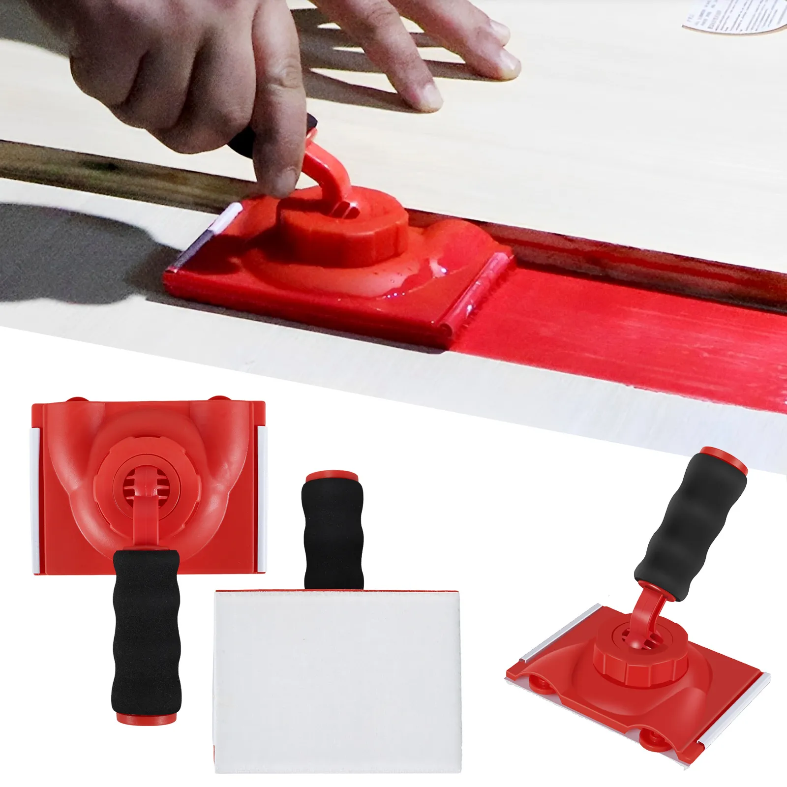 Paint Edger Roller Brush Set With Rotatable Handle Wall Corner Color ...