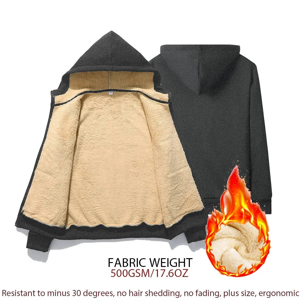 Wool Winter Jackets For Men: Thicken Fleece Lined Sweater, New Warm ...