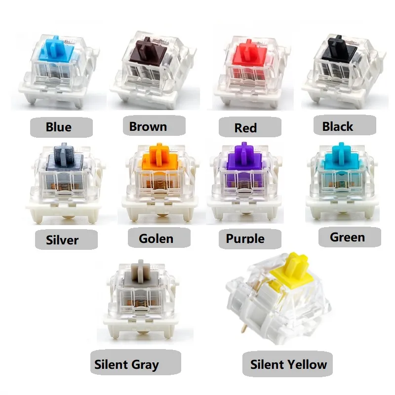 OUTEMU Switches Mechanical Keyboard: Blue, Red, Brown, Black, Purple ...