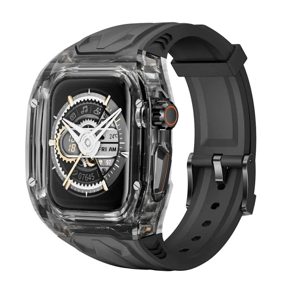 DHgate.com:Crystal Clear Watch Band with TPU Strap for Apple Watch ...